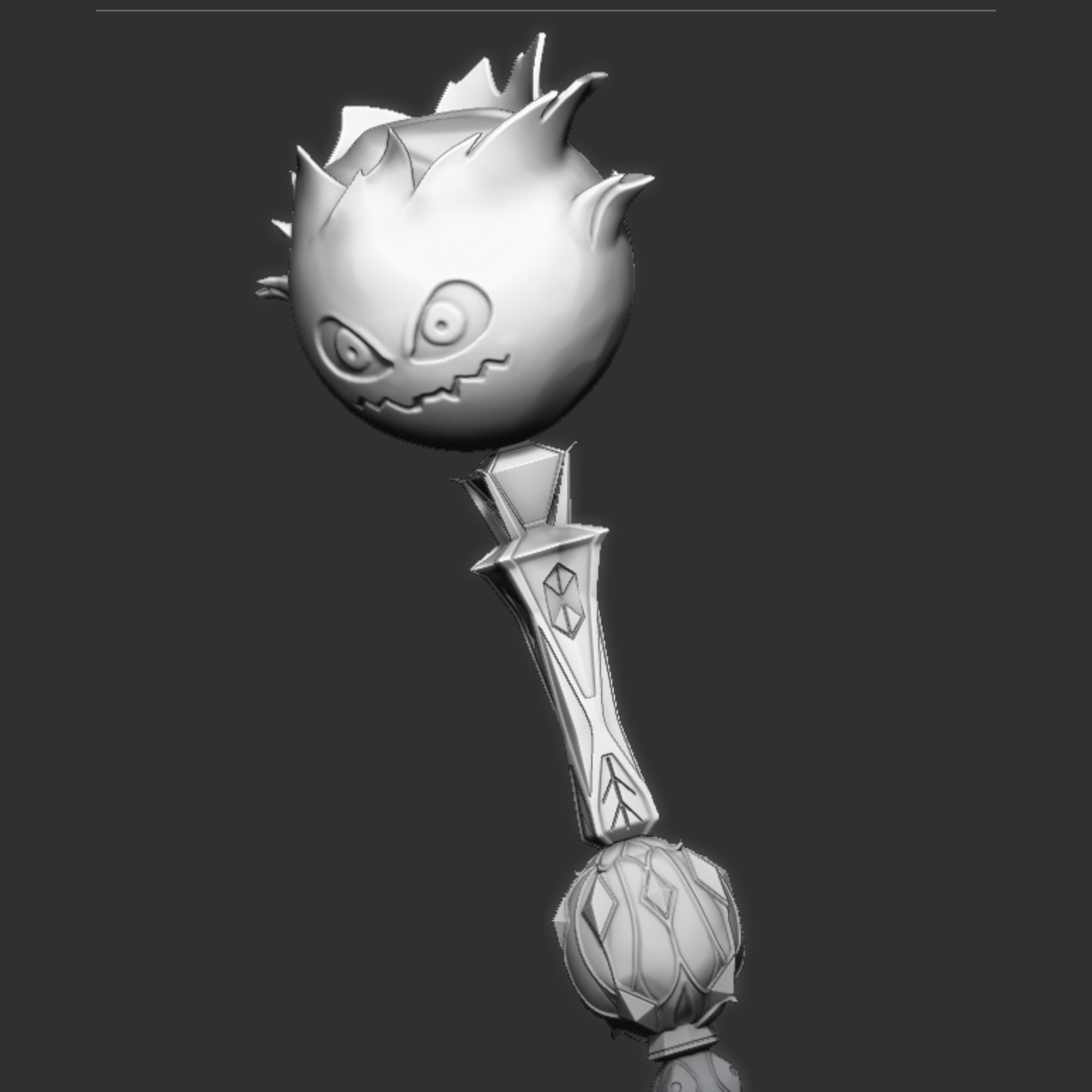 Friar Rush Staff STL 3D model 3D printable | CGTrader