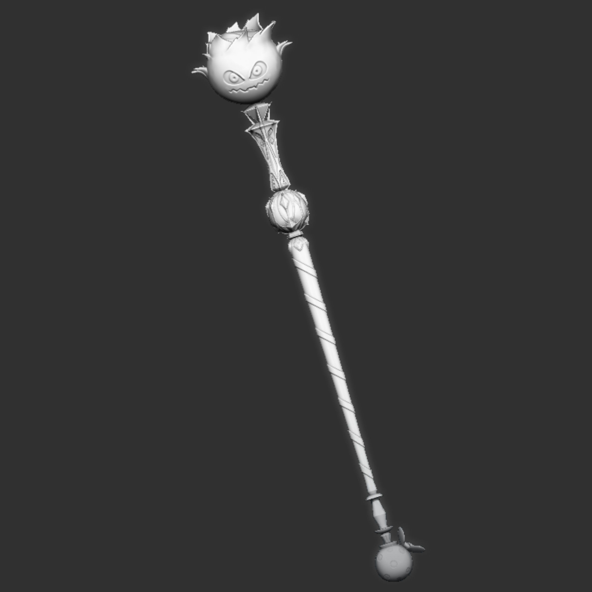 Friar Rush Staff STL 3D model 3D printable | CGTrader