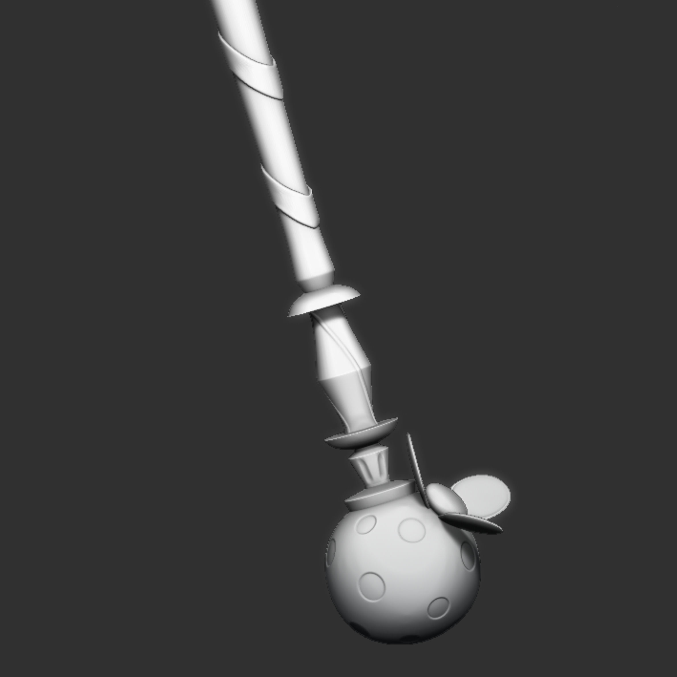 Friar Rush Staff STL 3D model 3D printable | CGTrader