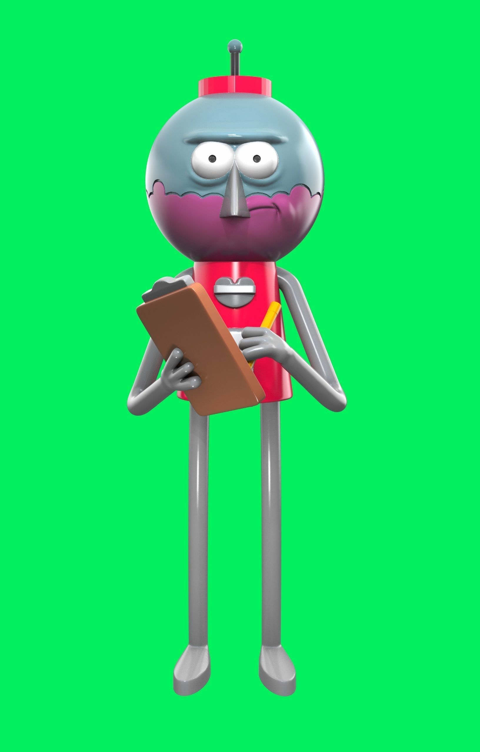 Bensen from Regular Show Figure 3D model 3D printable | CGTrader