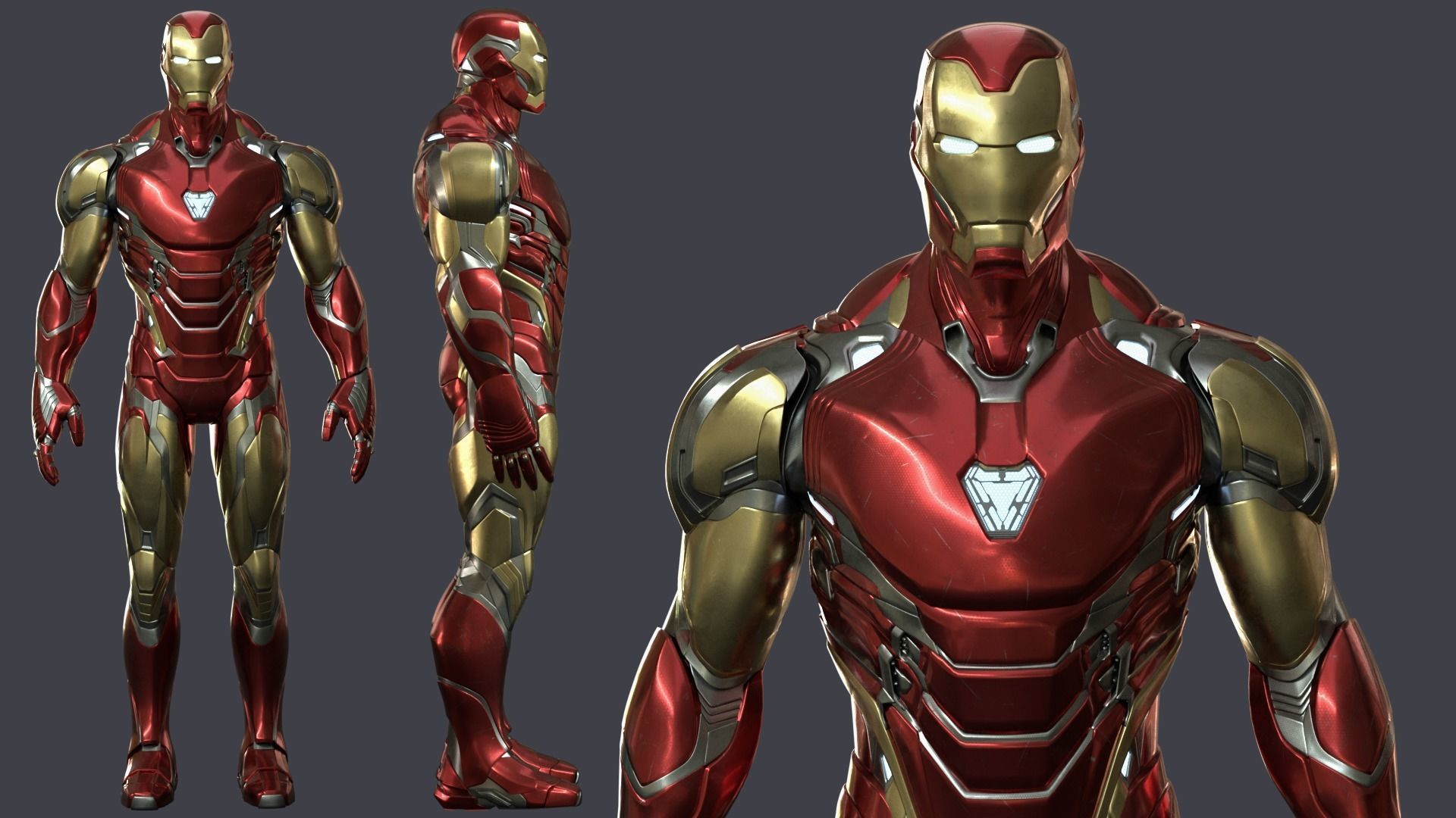 Iron Man MK 85 3D model rigged | CGTrader