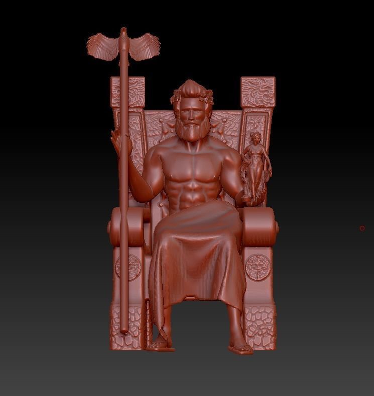 The Statue of Zeus 3D model 3D printable | CGTrader