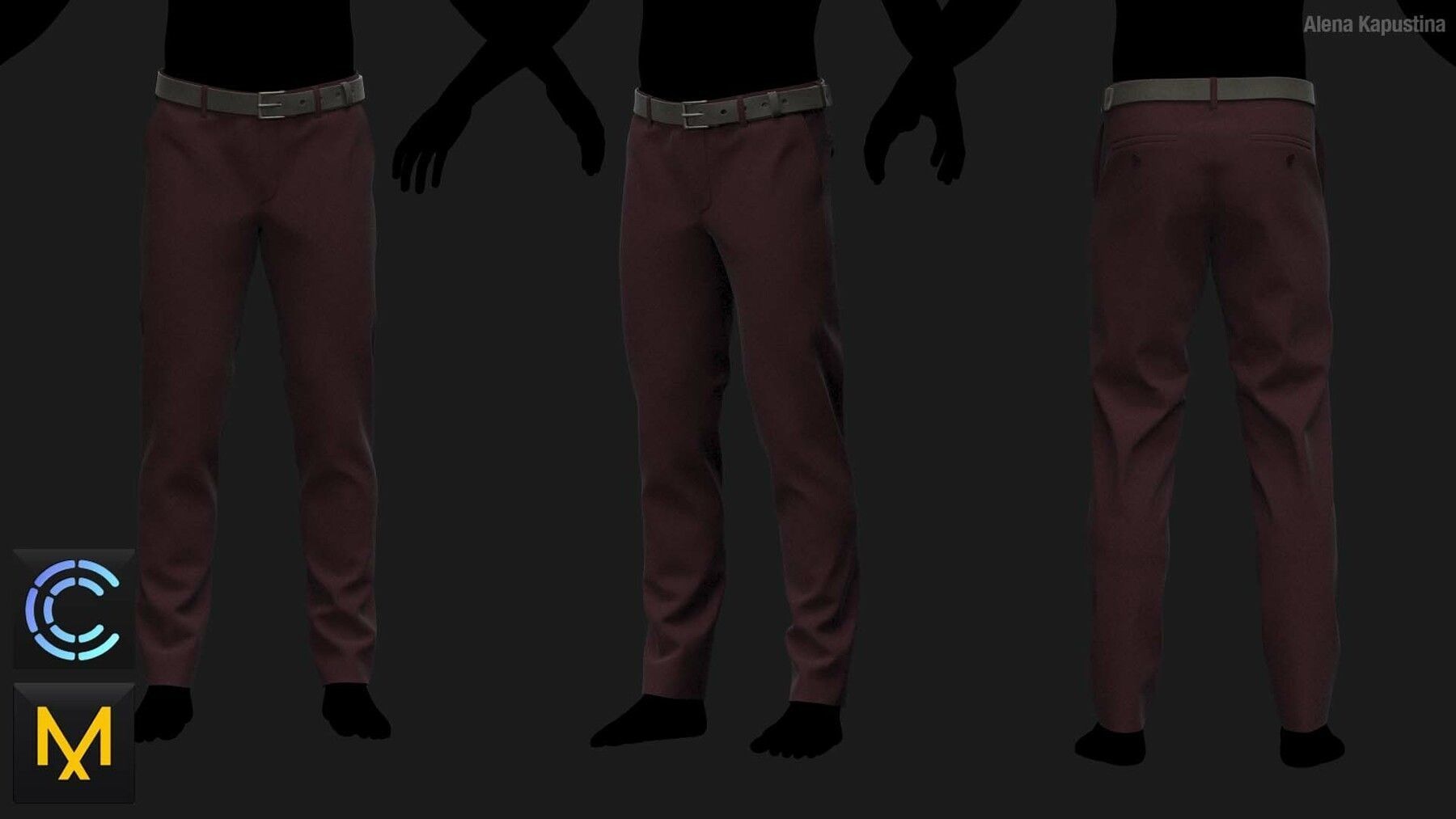Male pants pack Marvelous Designer Clo 3D project 3D model | CGTrader