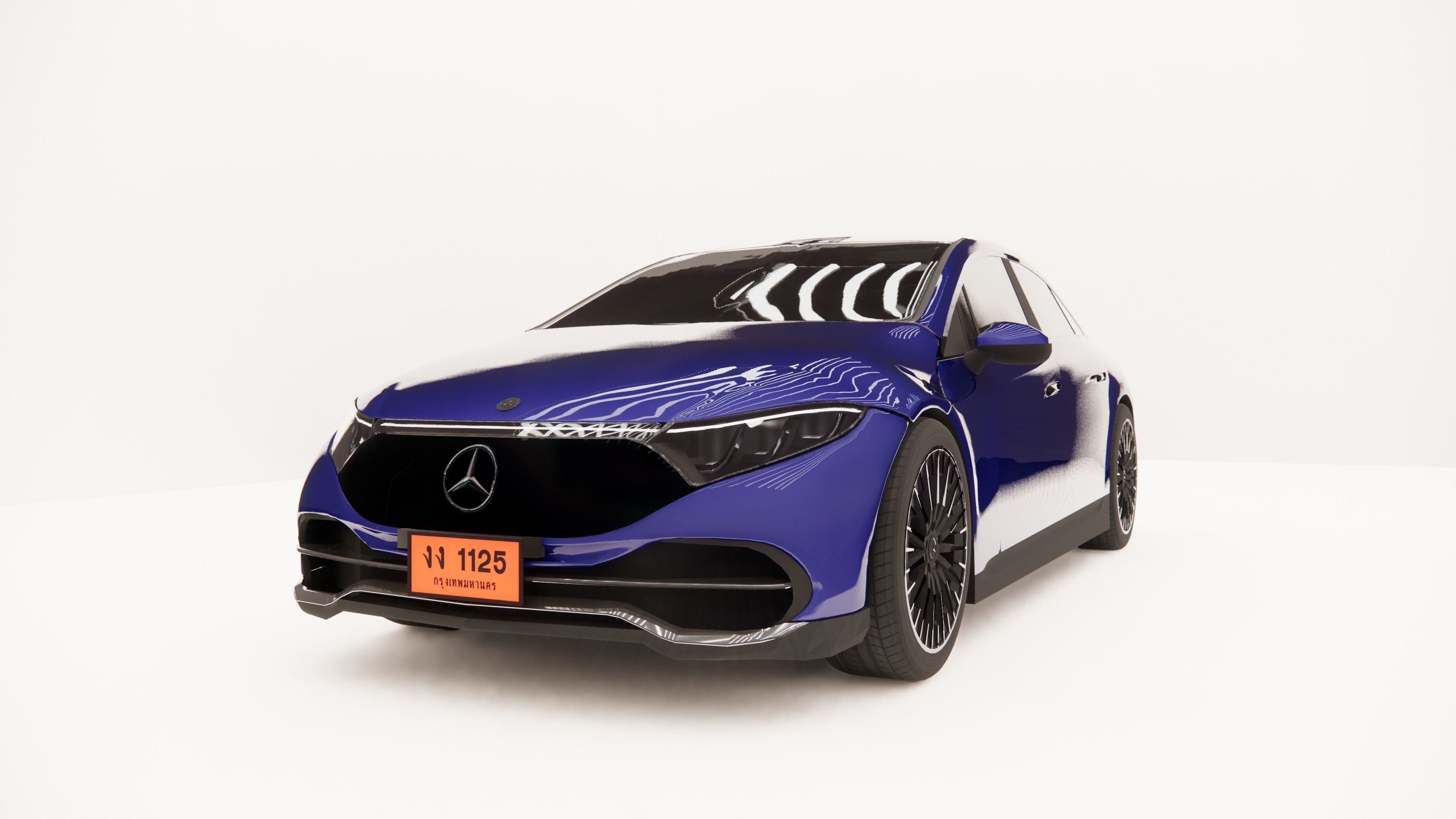 Mercedes Benz EQS 2021 Exterior modeling free 3D model | CGTrader
