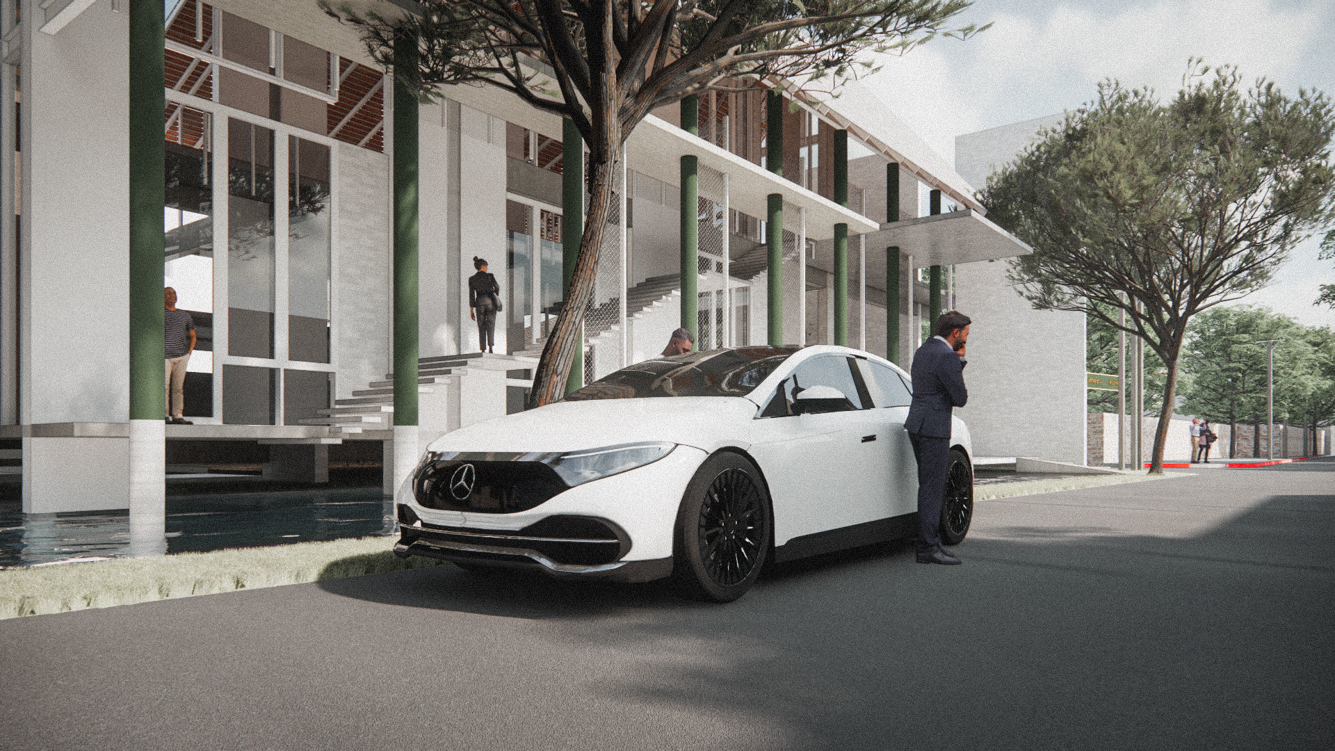 Mercedes Benz EQS 2021 Exterior modeling free 3D model | CGTrader