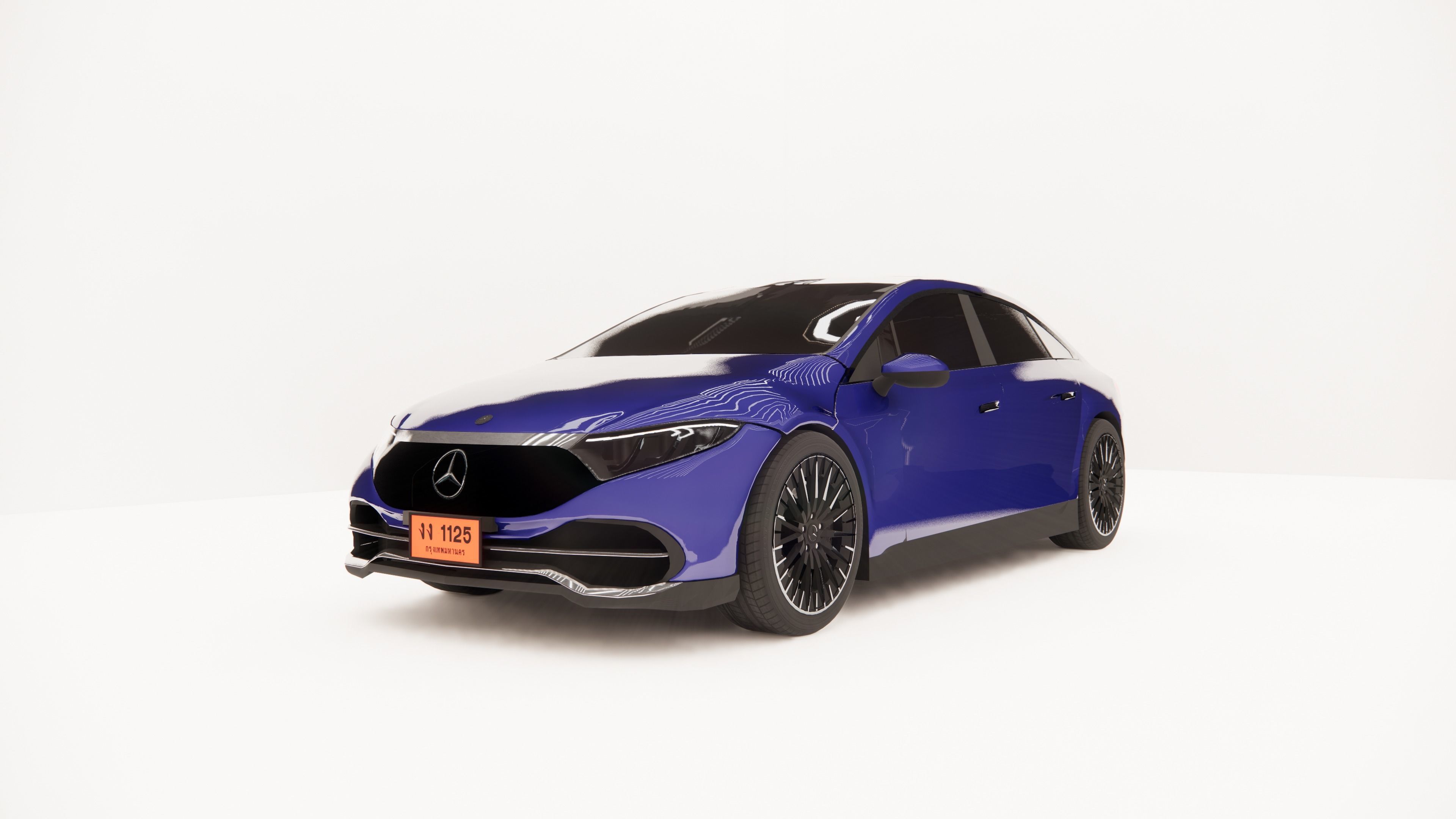 Mercedes Benz EQS 2021 Exterior modeling free 3D model | CGTrader