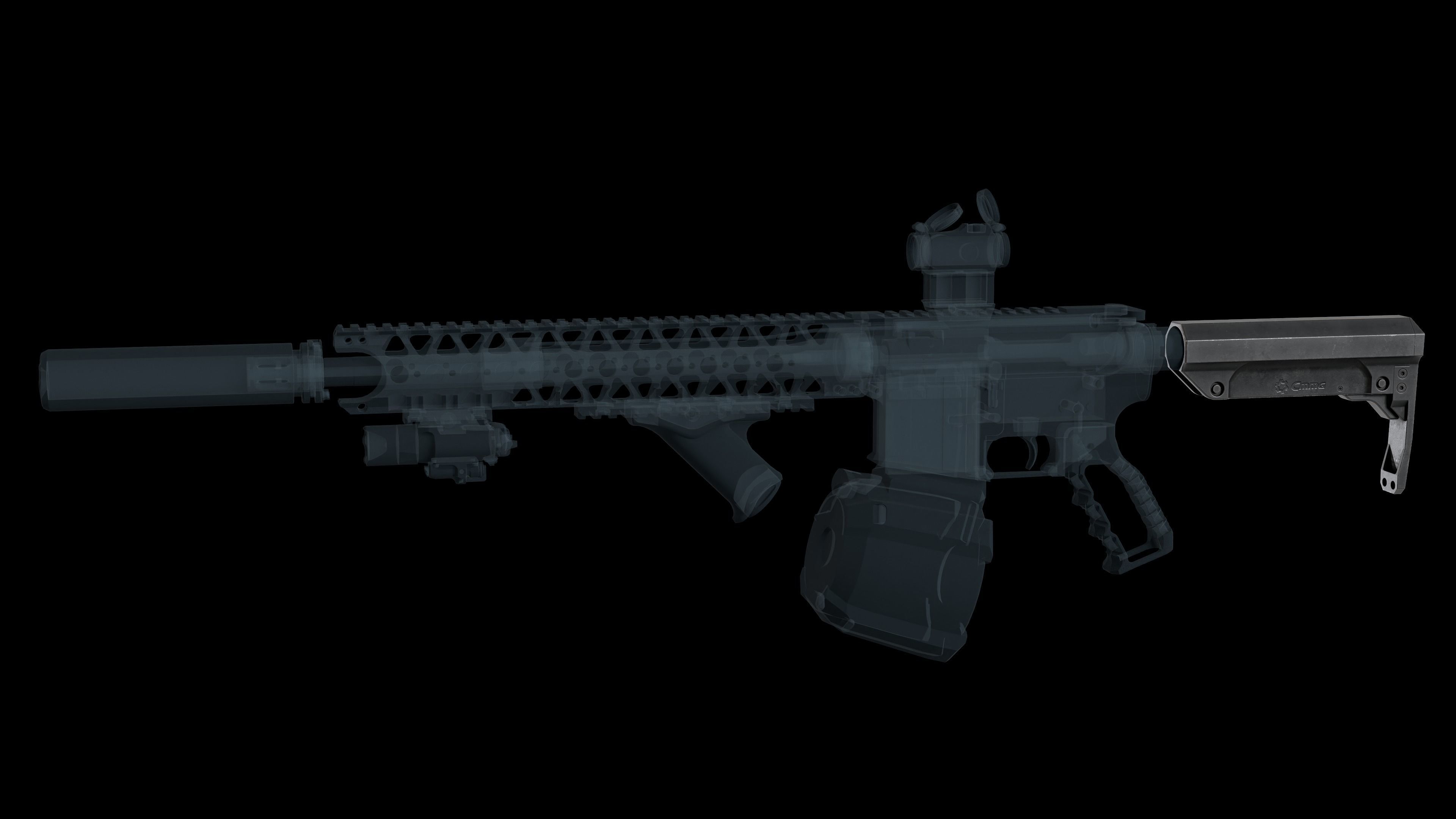 3D model CMMG RipStock Buttstock VR / AR / low-poly | CGTrader