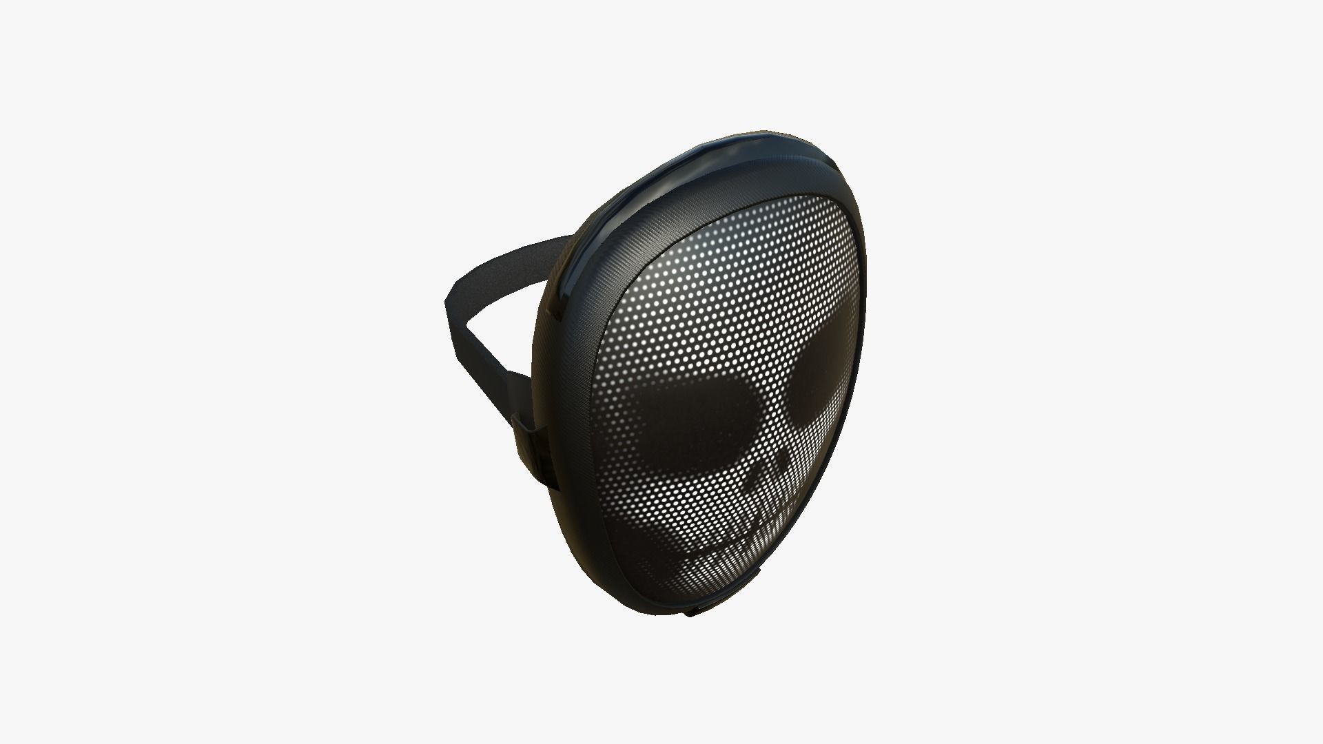 3D model LED Screen Mask - A09 Skull - Character Design VR / AR / low ...