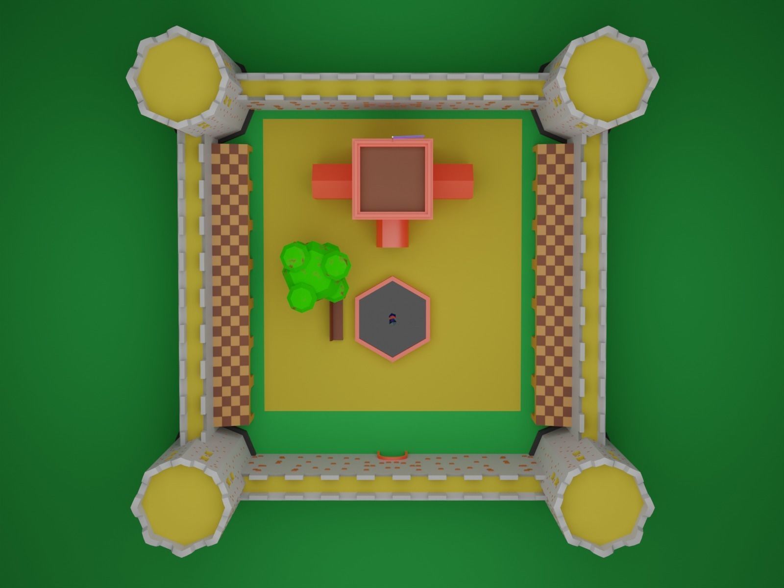3D model Fortress medieval VR / AR / low-poly | CGTrader