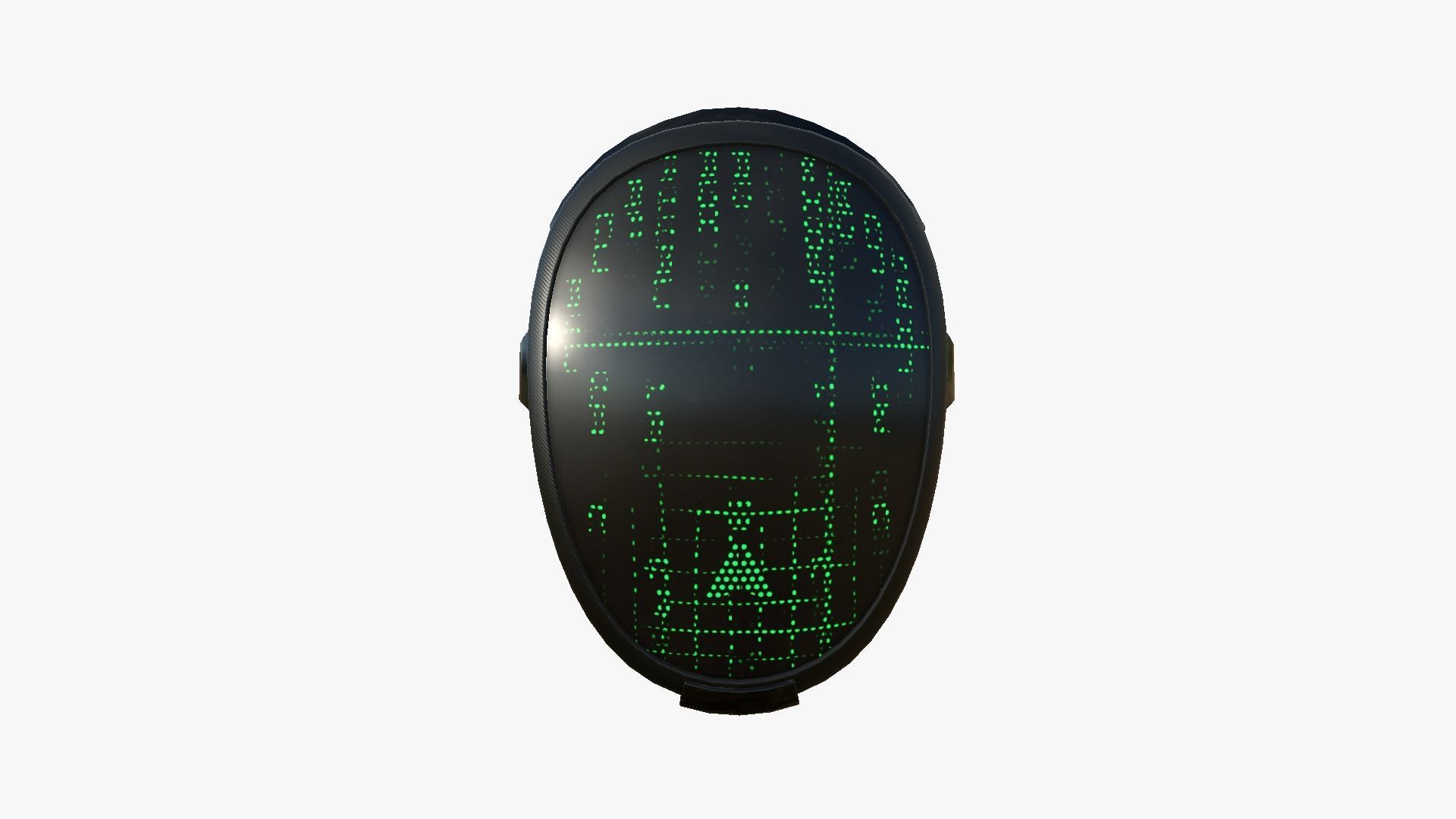 3D model LED Screen Mask - A13 Digital Code - Character Design VR / AR ...