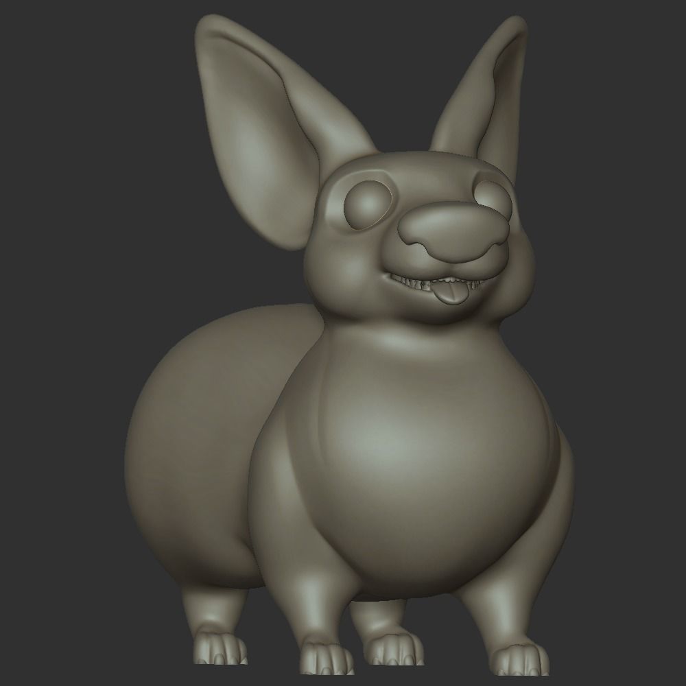 PRINTABLE CORGI 3D model 3D printable | CGTrader