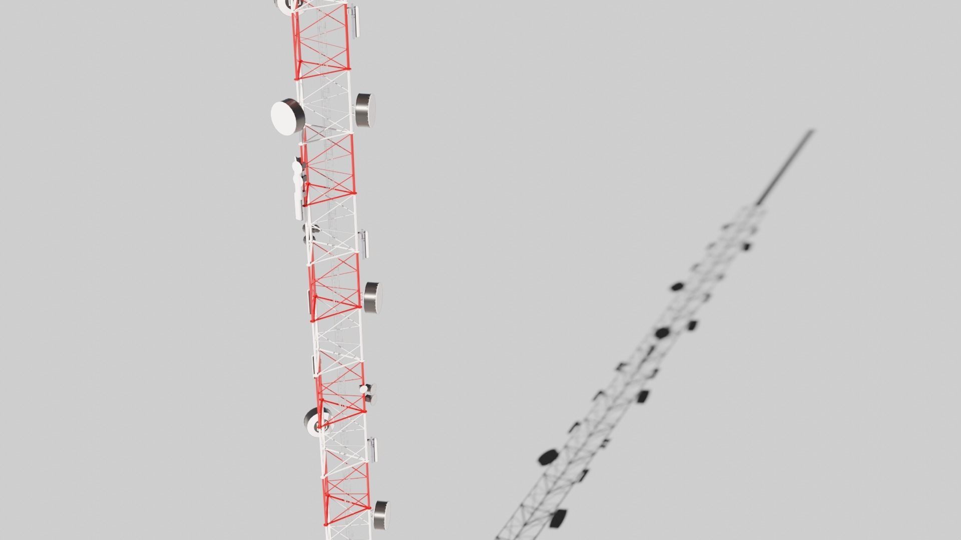 3D model Radio Tower Antenna 03 VR / AR / low-poly | CGTrader