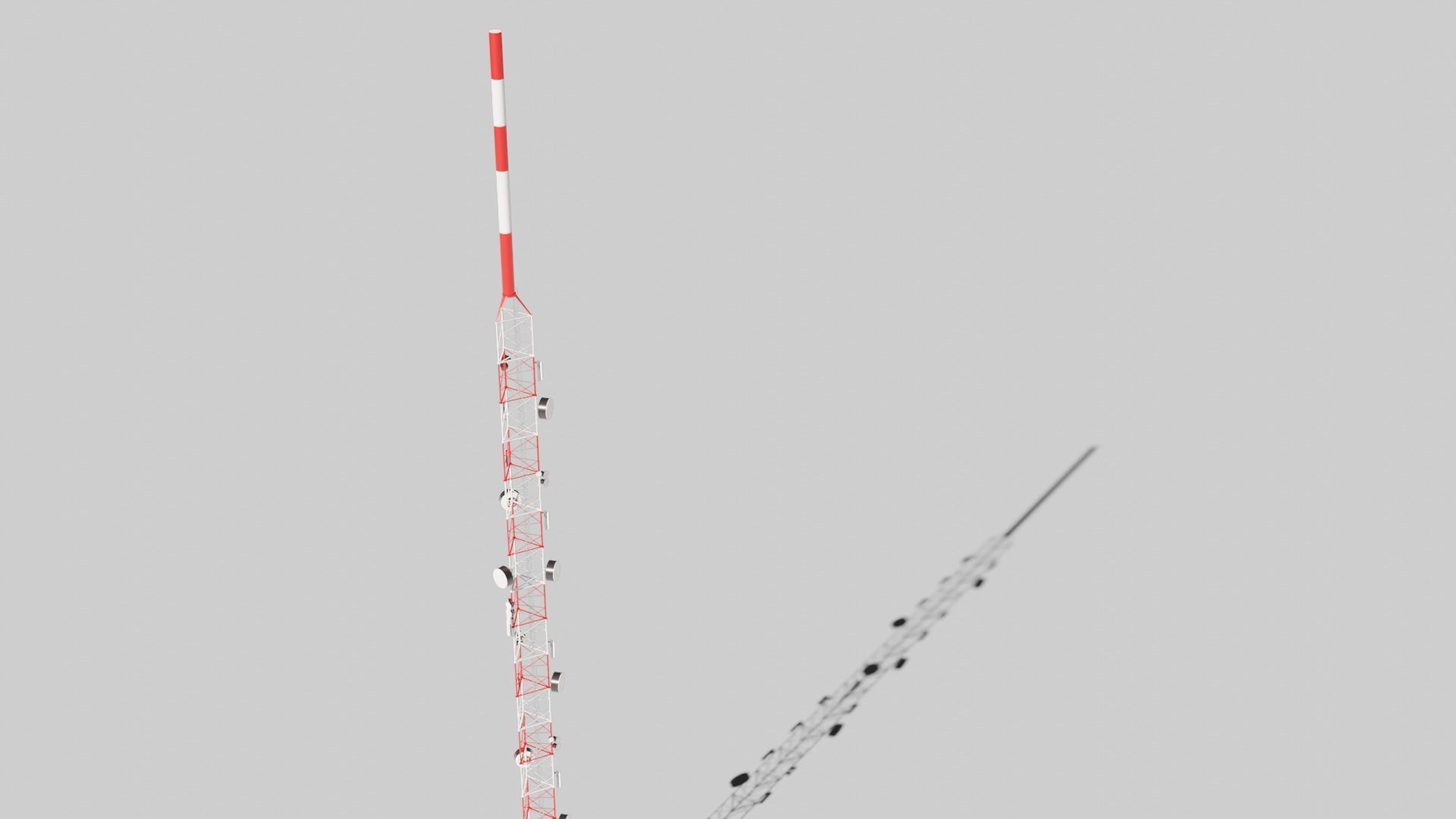 3D model Radio Tower Antenna 03 VR / AR / low-poly | CGTrader