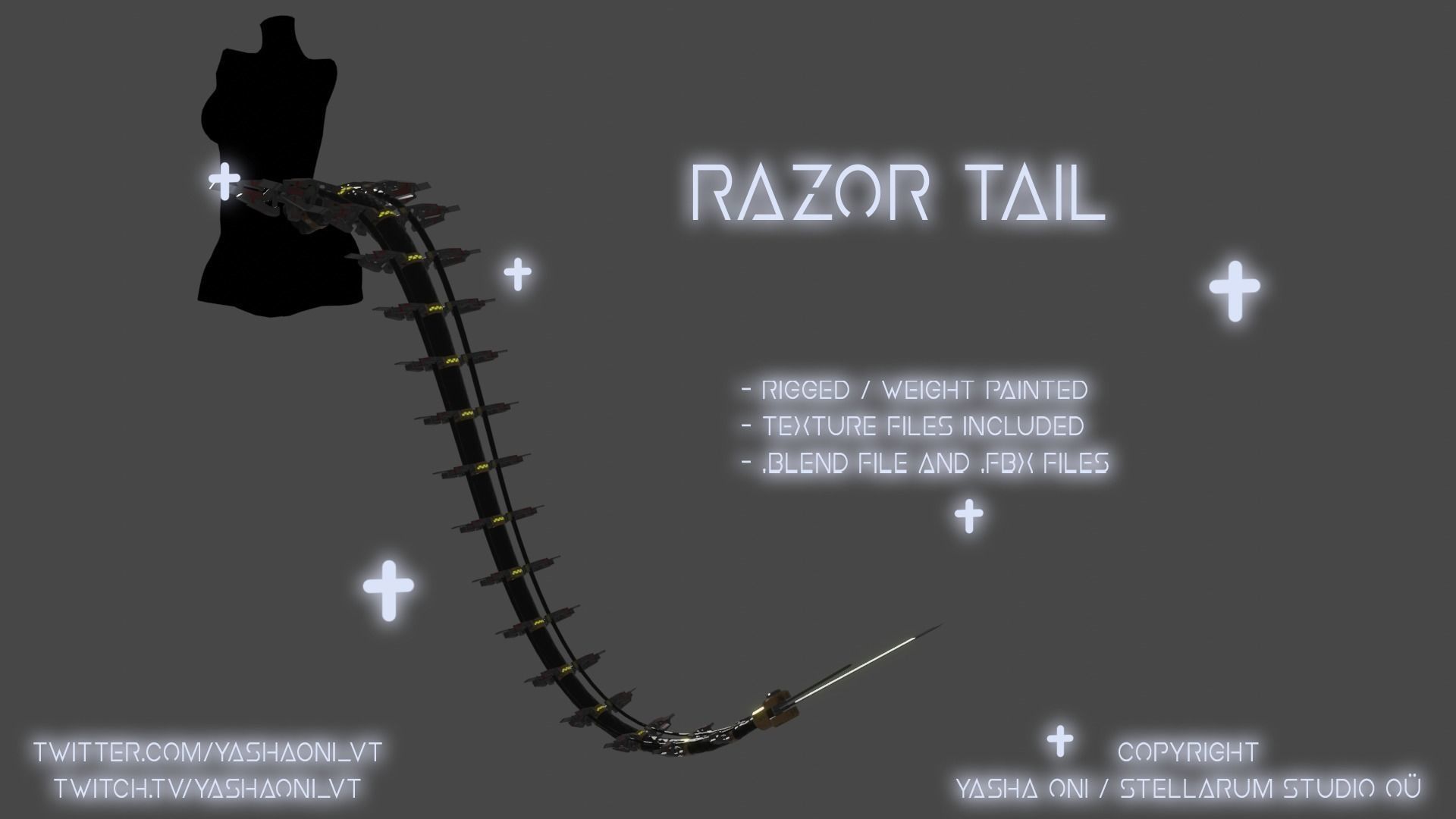 3D model Variety tails pack VR / AR / low-poly | CGTrader
