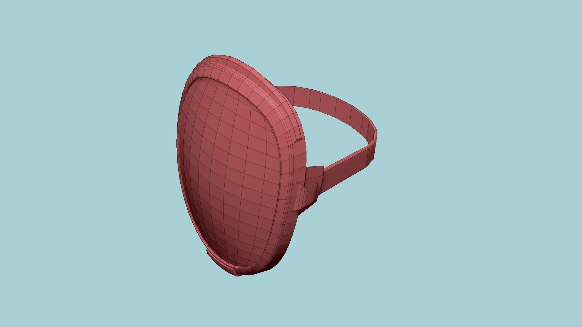 3D model LED Screen Mask - A15 Off - No Face - Character Design VR / AR ...