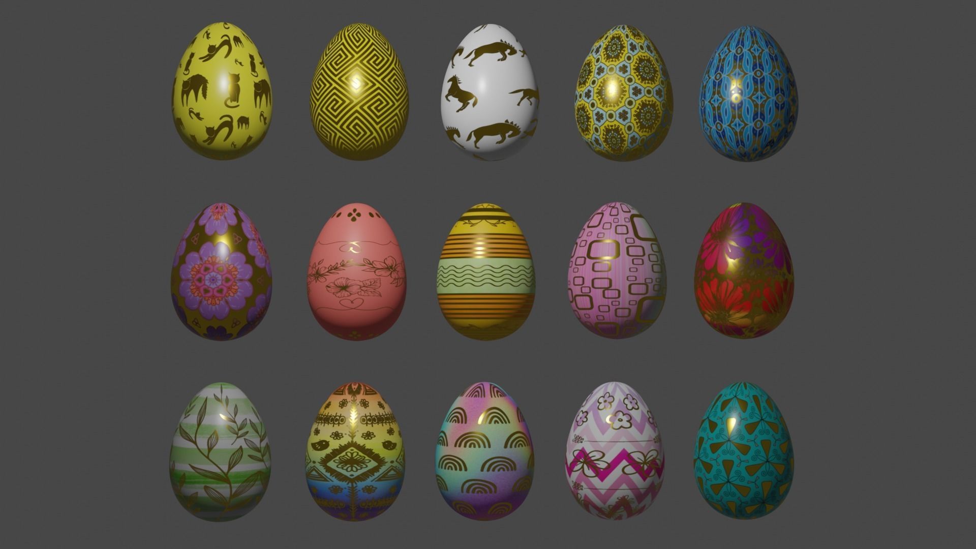 Easter Eggs 3D model | CGTrader