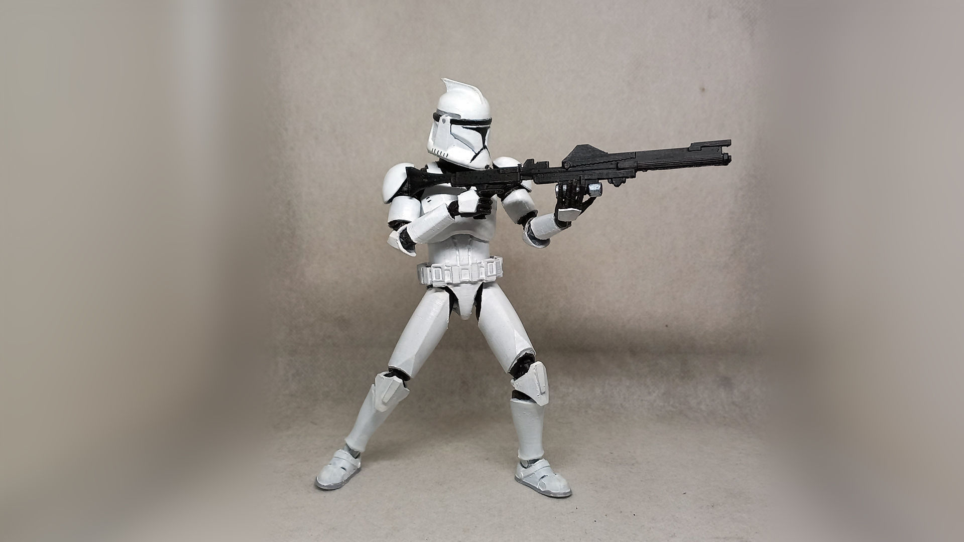 Star Wars Clone Trooper articulated action figure CloneTrooper 3D model ...