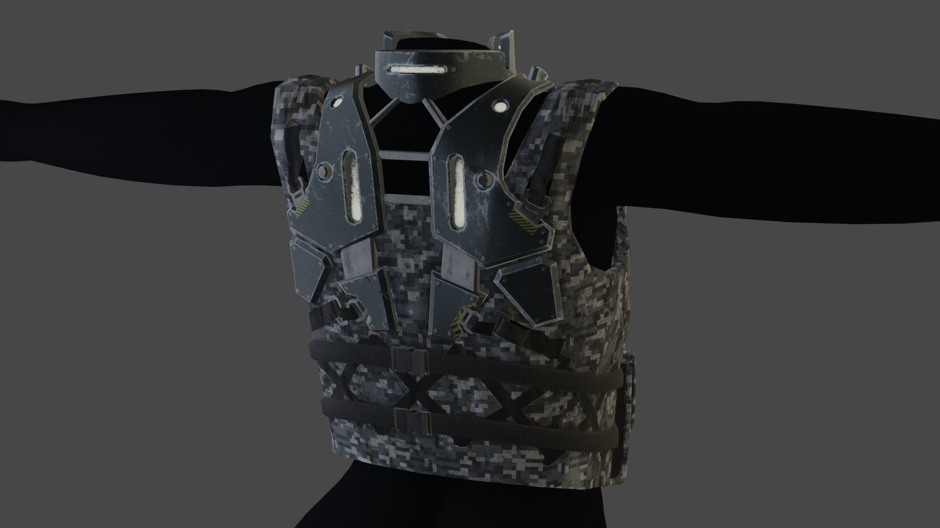 3D model Tactical tech wear Vest VR / AR / low-poly | CGTrader