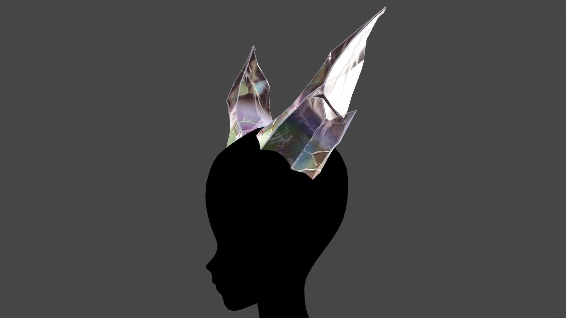 3D model Crystal Horns VR / AR / low-poly | CGTrader