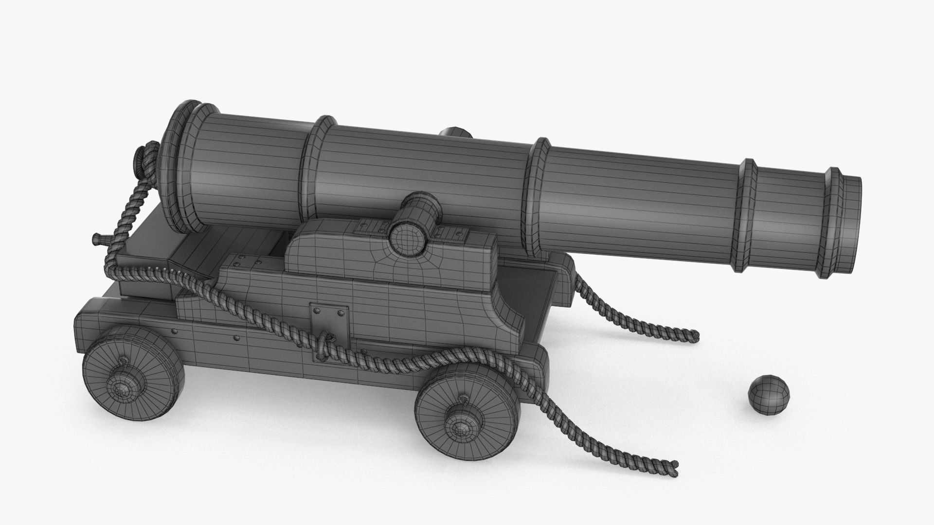 3D model Vintage Cannon Mortar VR / AR / low-poly | CGTrader