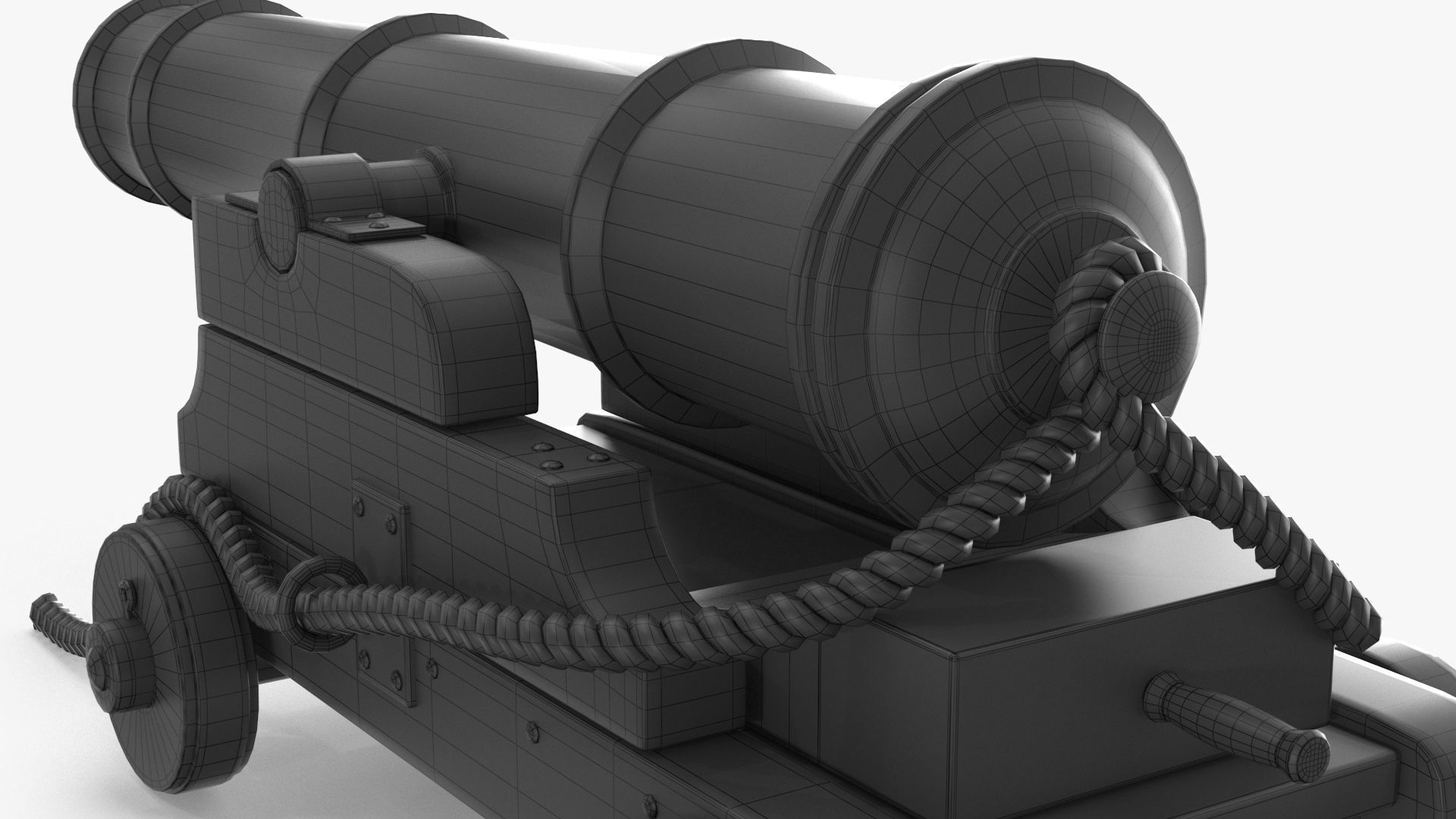 3D model Vintage Cannon Mortar VR / AR / low-poly | CGTrader