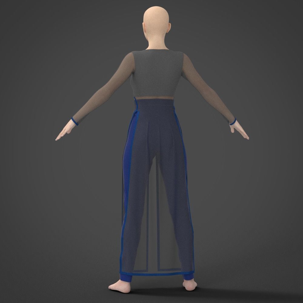 Indian Civilians Female Dress 3D model | CGTrader