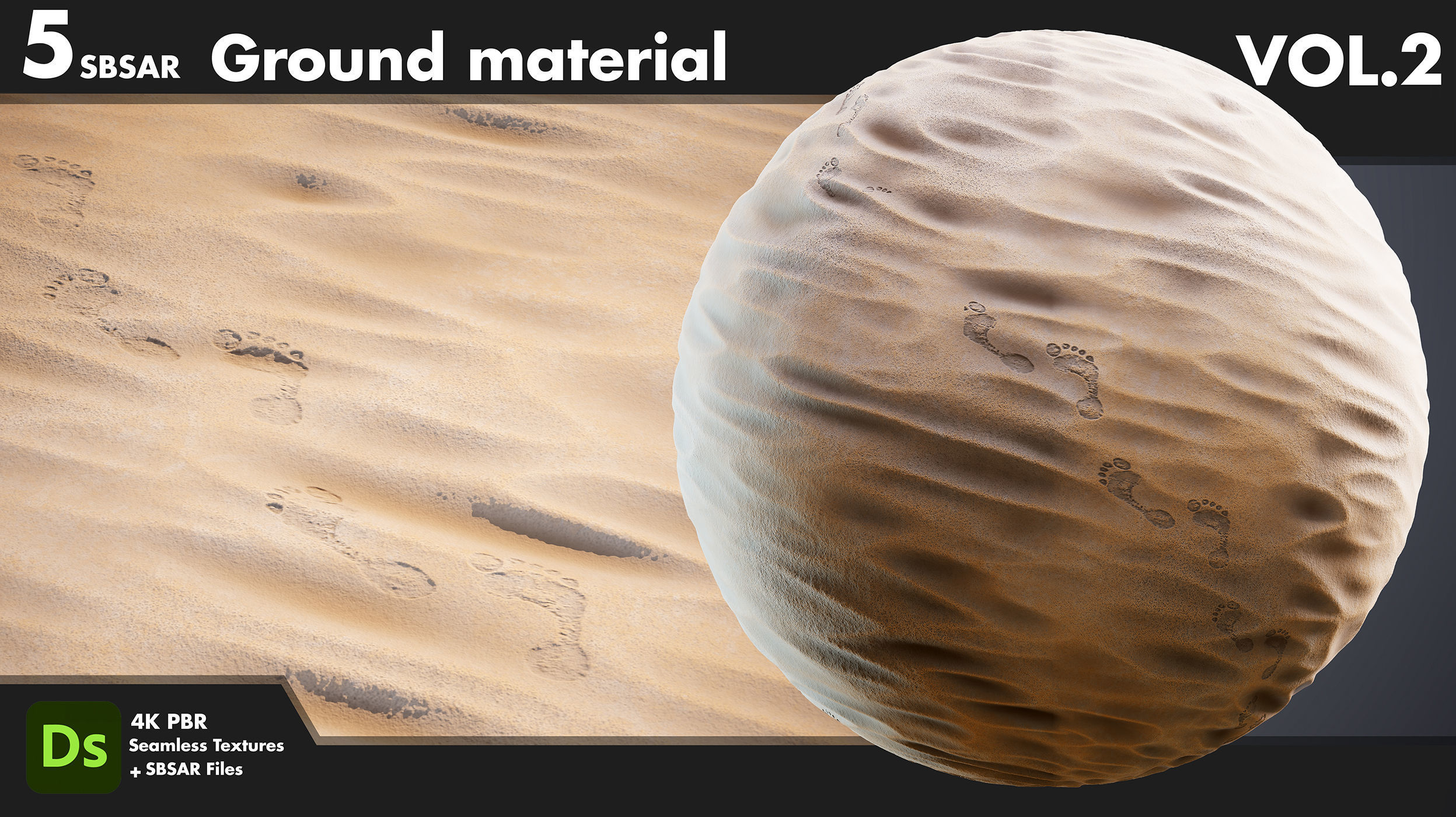 5 sbsar Ground material VOL 2 Texture | CGTrader
