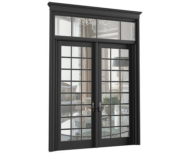 Modern Classic French Patio Doors 3D model | CGTrader