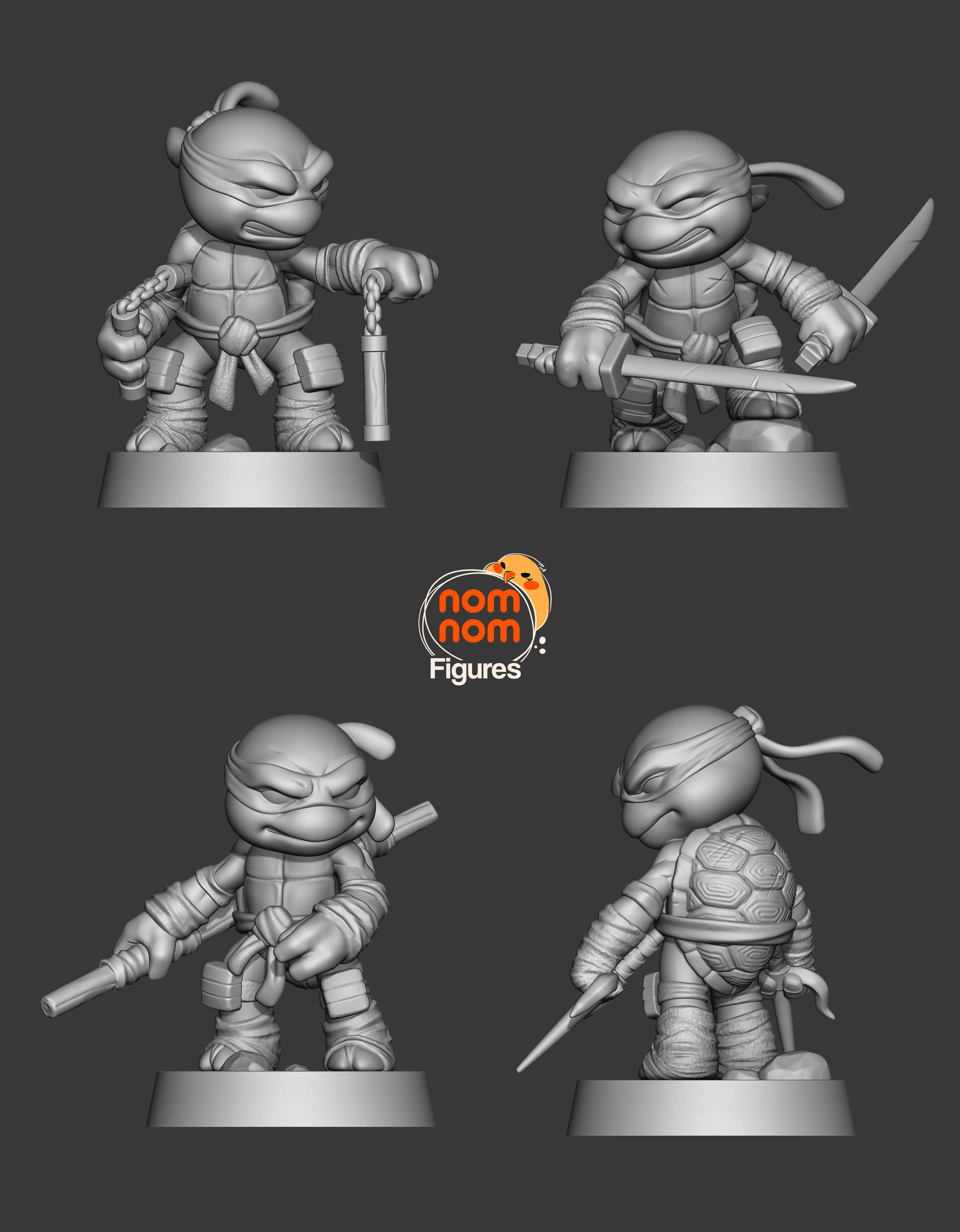 Ninja Turtles - TMNT 3D model 3D printable | CGTrader