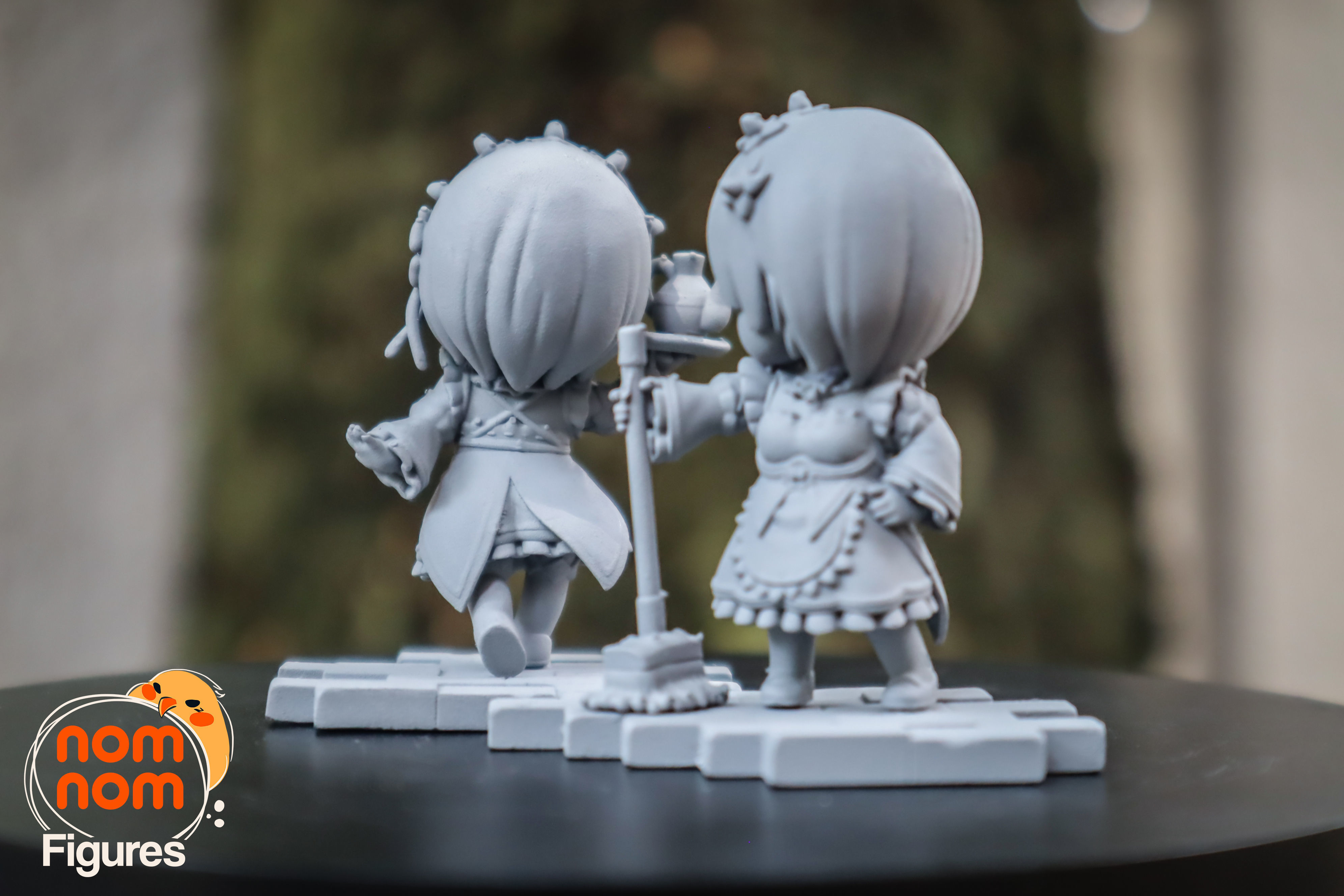 Chibi Rem and Ram - ReZero 3D model 3D printable | CGTrader