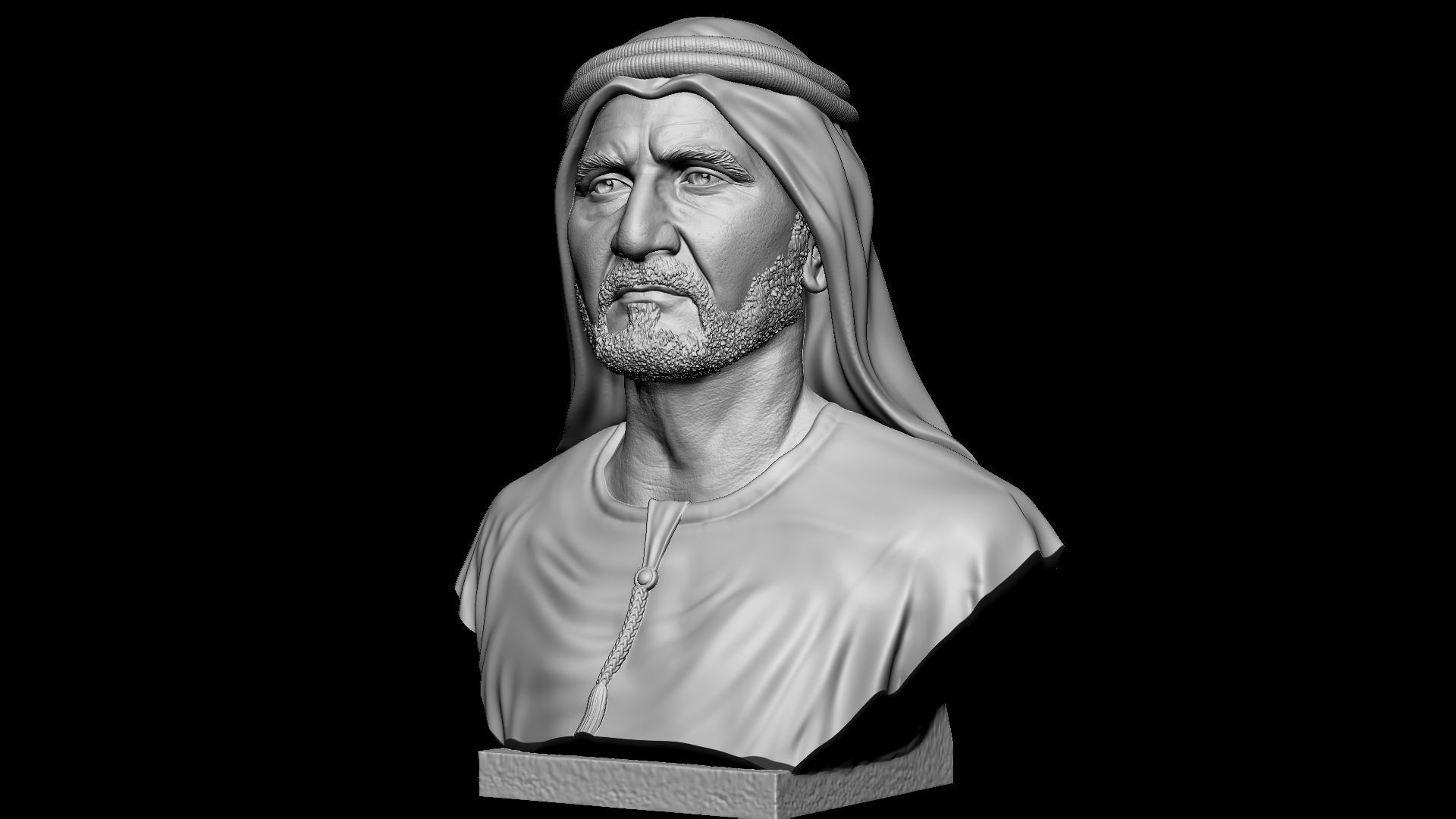 Mohammed bin Rashid Al Maktoum 3D model 3D printable | CGTrader
