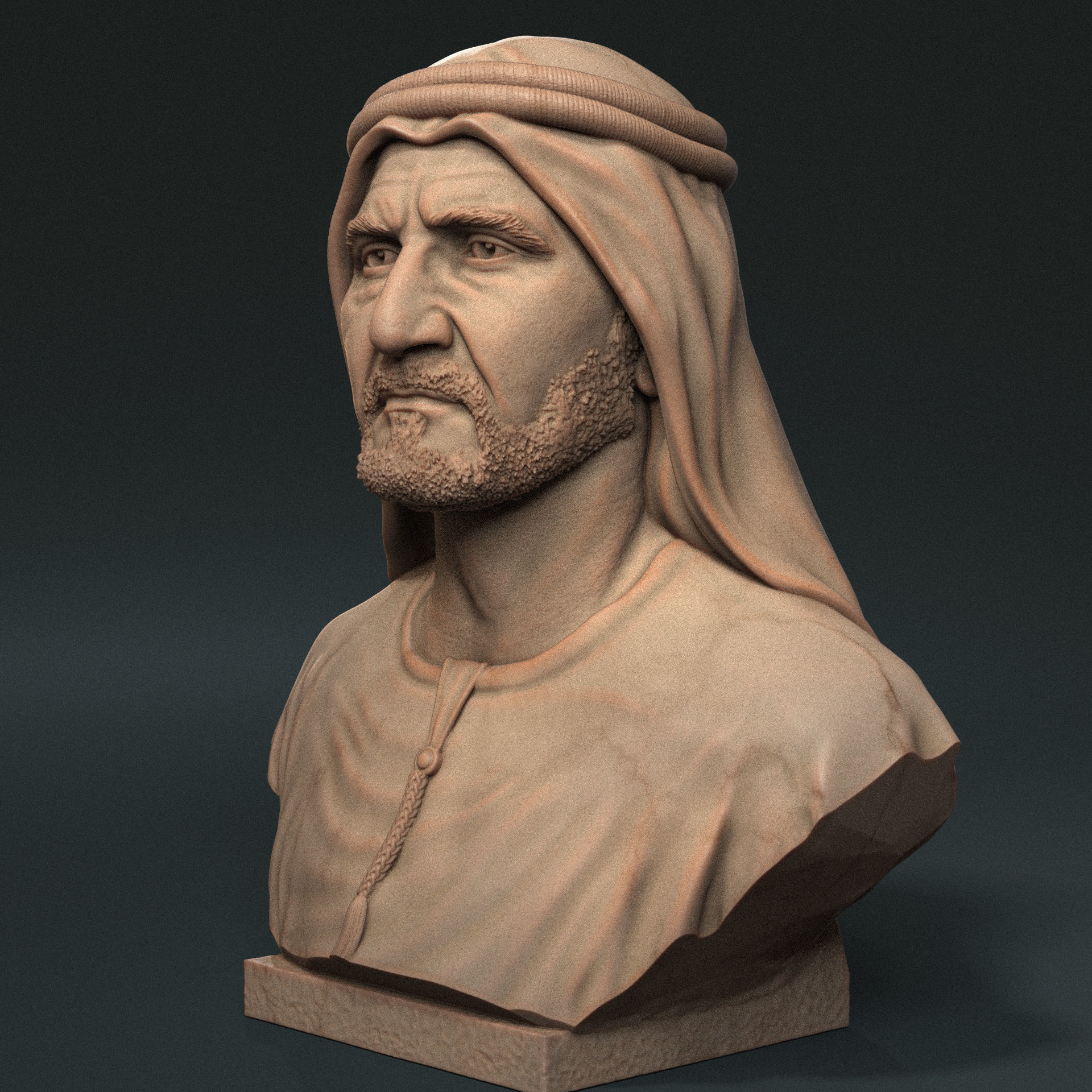 Mohammed bin Rashid Al Maktoum 3D model 3D printable | CGTrader