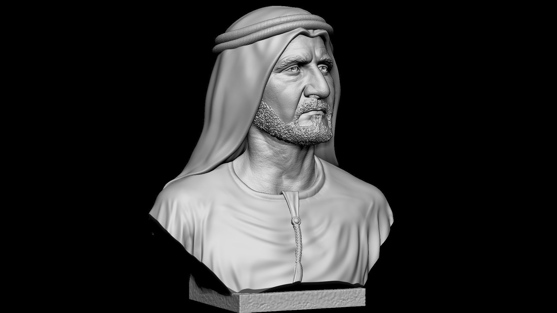 Mohammed bin Rashid Al Maktoum 3D model 3D printable | CGTrader