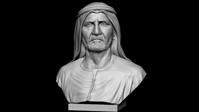 Mohammed bin Rashid Al Maktoum 3D model 3D printable | CGTrader