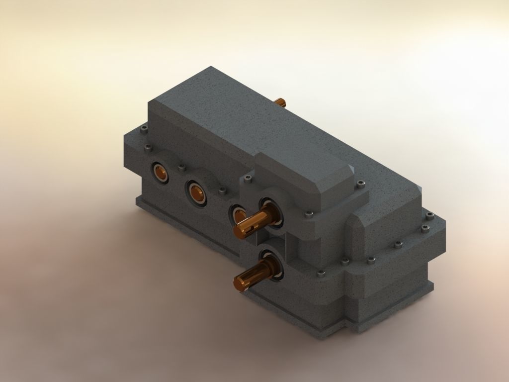 single speed gearbox 3D model | CGTrader