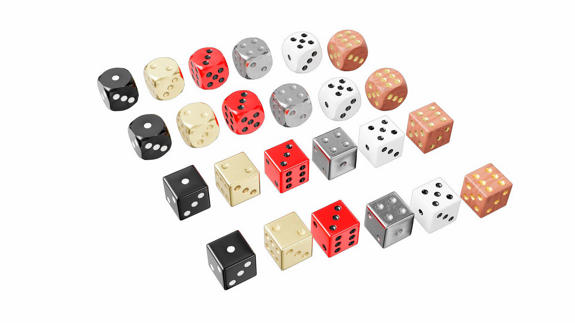 Dice collection 3D model | CGTrader