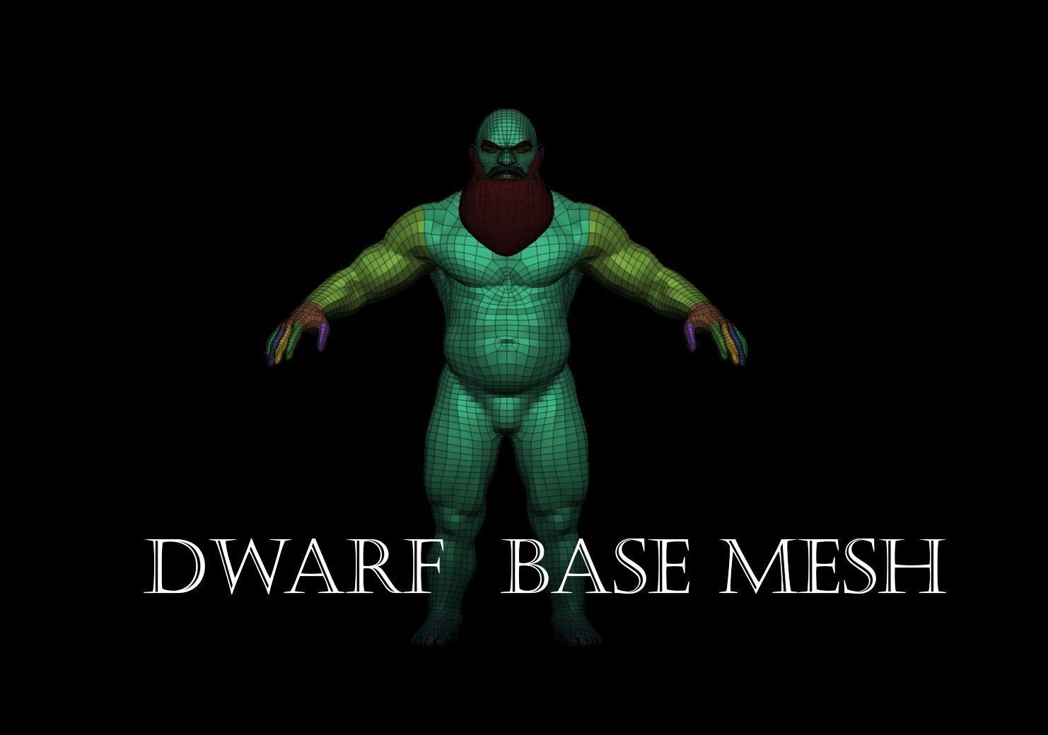 3D model DWARF-BASE MESH VR / AR / low-poly | CGTrader
