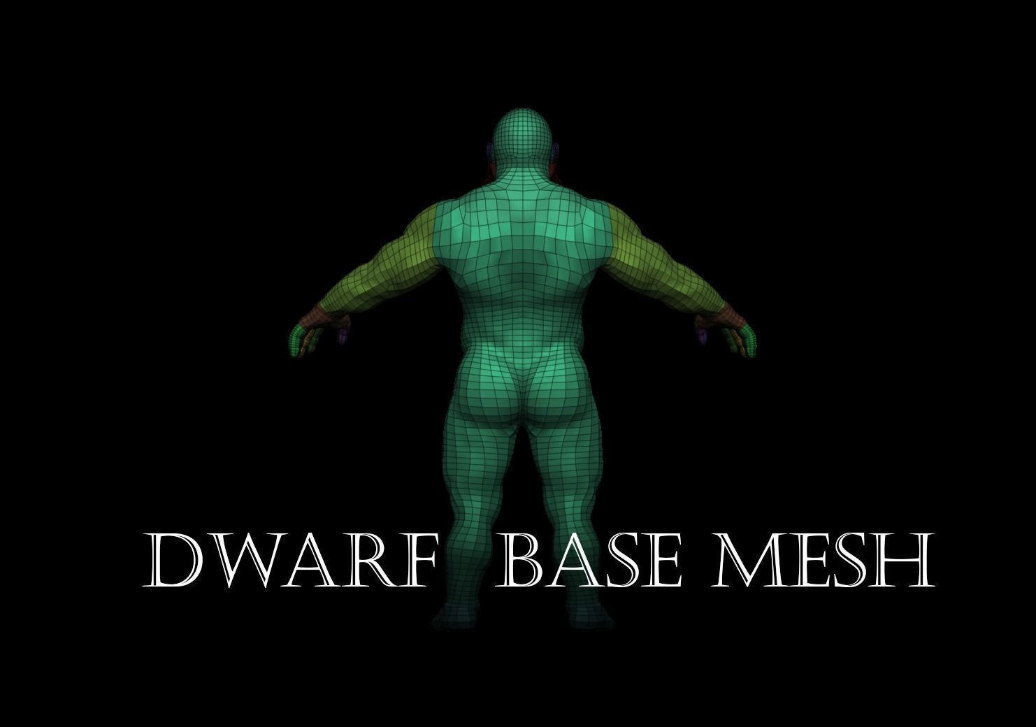 3D model DWARF-BASE MESH VR / AR / low-poly | CGTrader