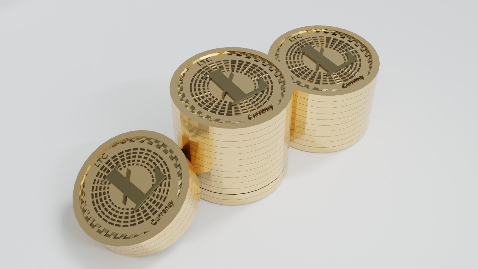 LTC Currency 3D model | CGTrader