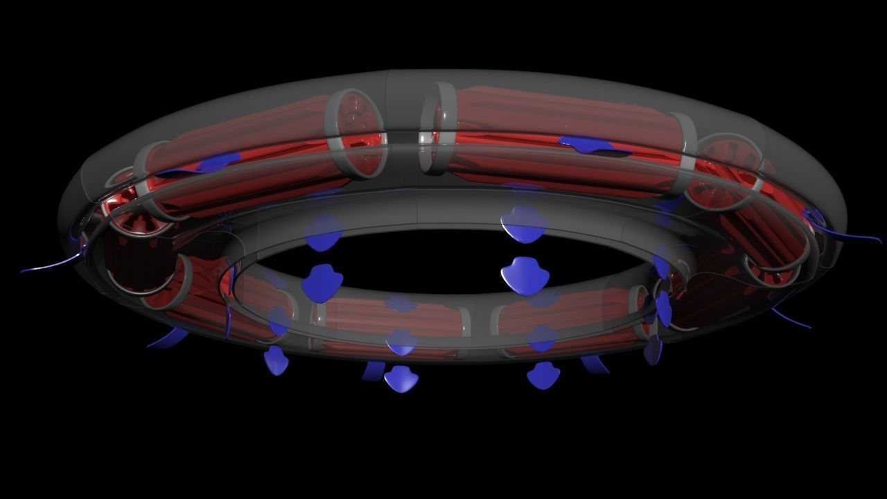 Modular Bladeless Thrust Chamber 02 - Concept 3D model | CGTrader