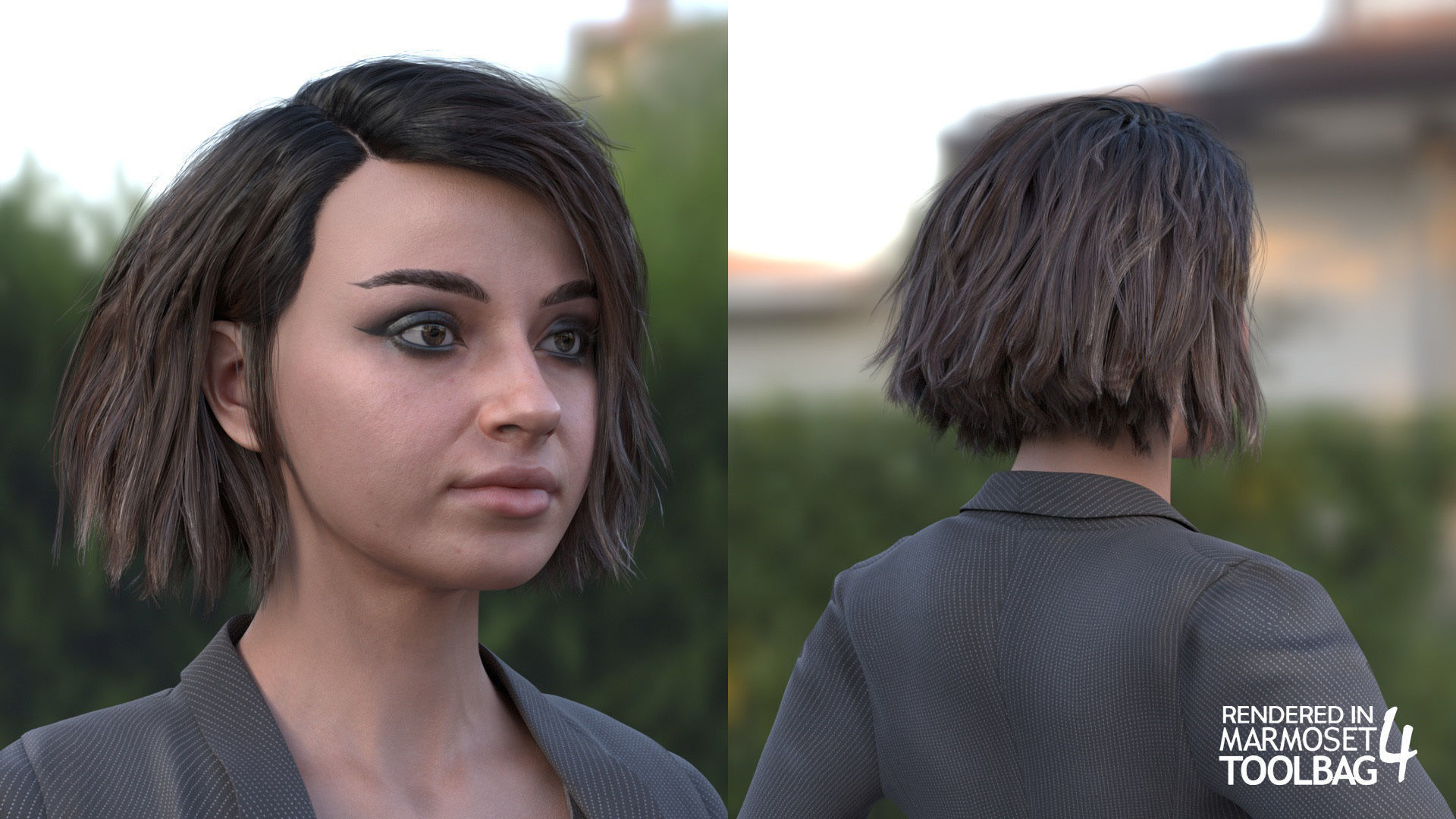 3d Model Businesswoman Modular Rigged Vr Ar Low Poly Rigged