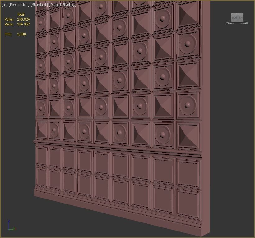 Wall Panel 3D Model P1 3D model | CGTrader
