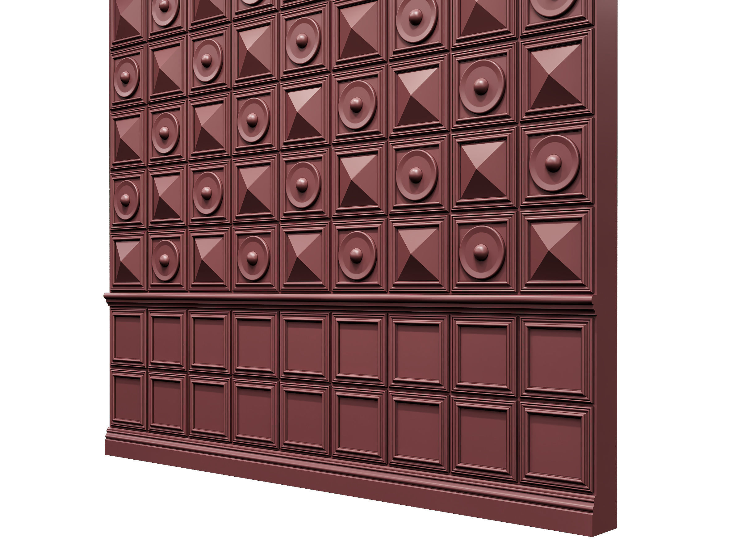 Wall Panel 3D Model P1 3D model | CGTrader