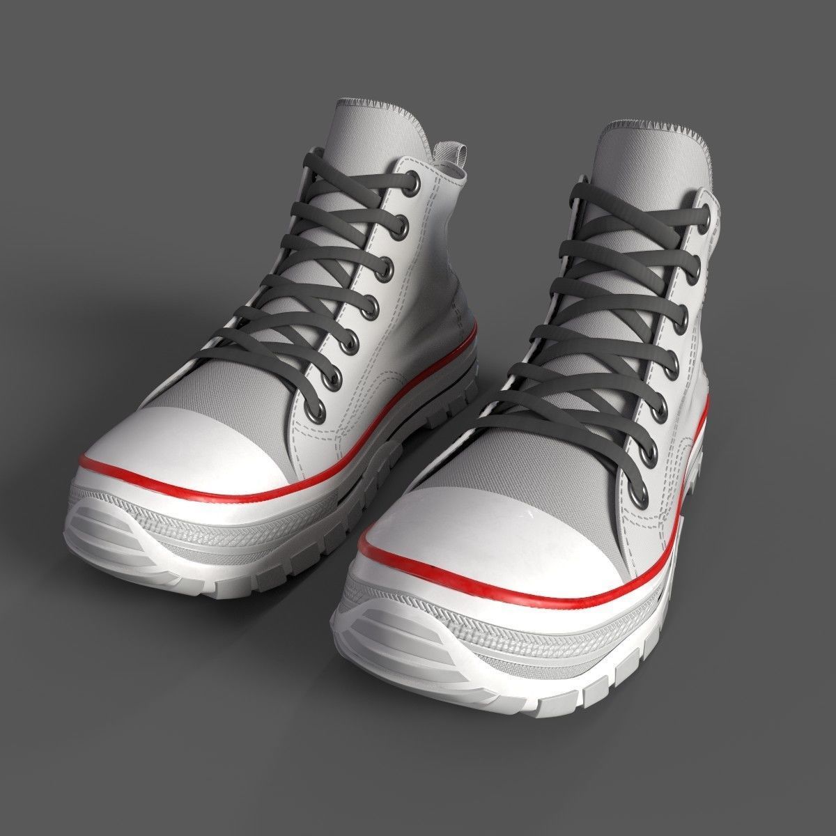 High Sneaker 3D model | CGTrader