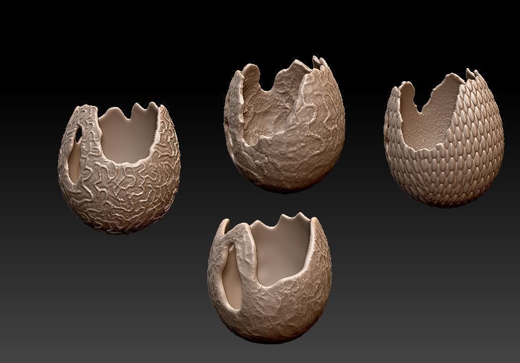 Baby dragon in an egg 3D model 3D printable | CGTrader