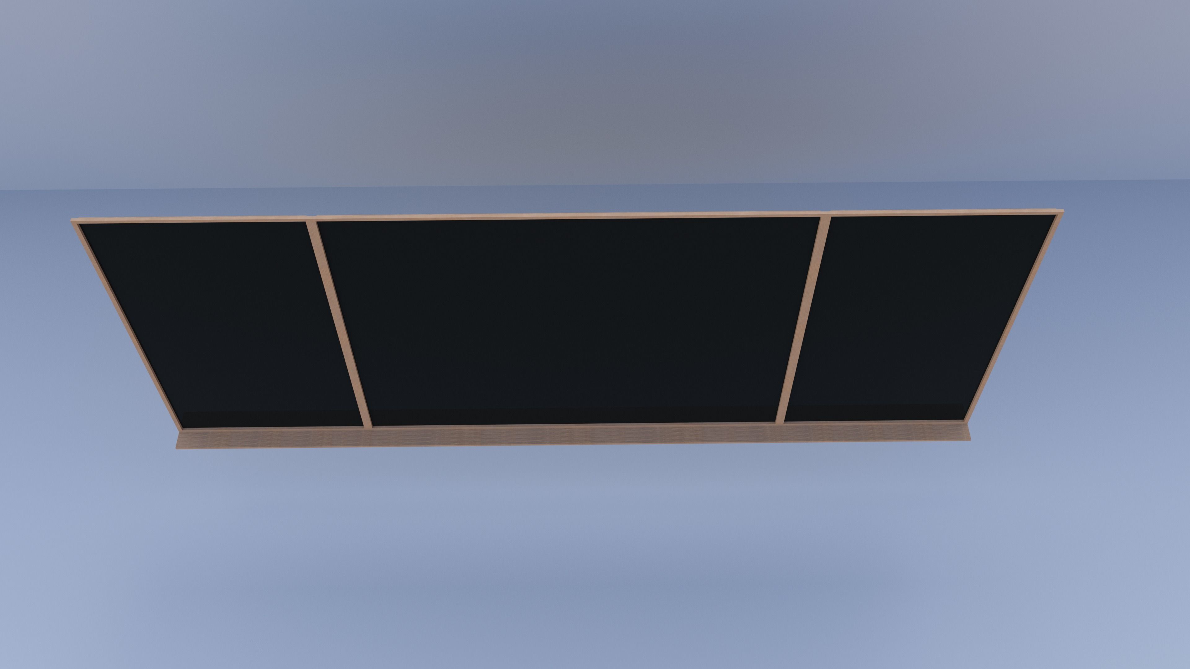 Simple School Blackboard free 3D model rigged | CGTrader