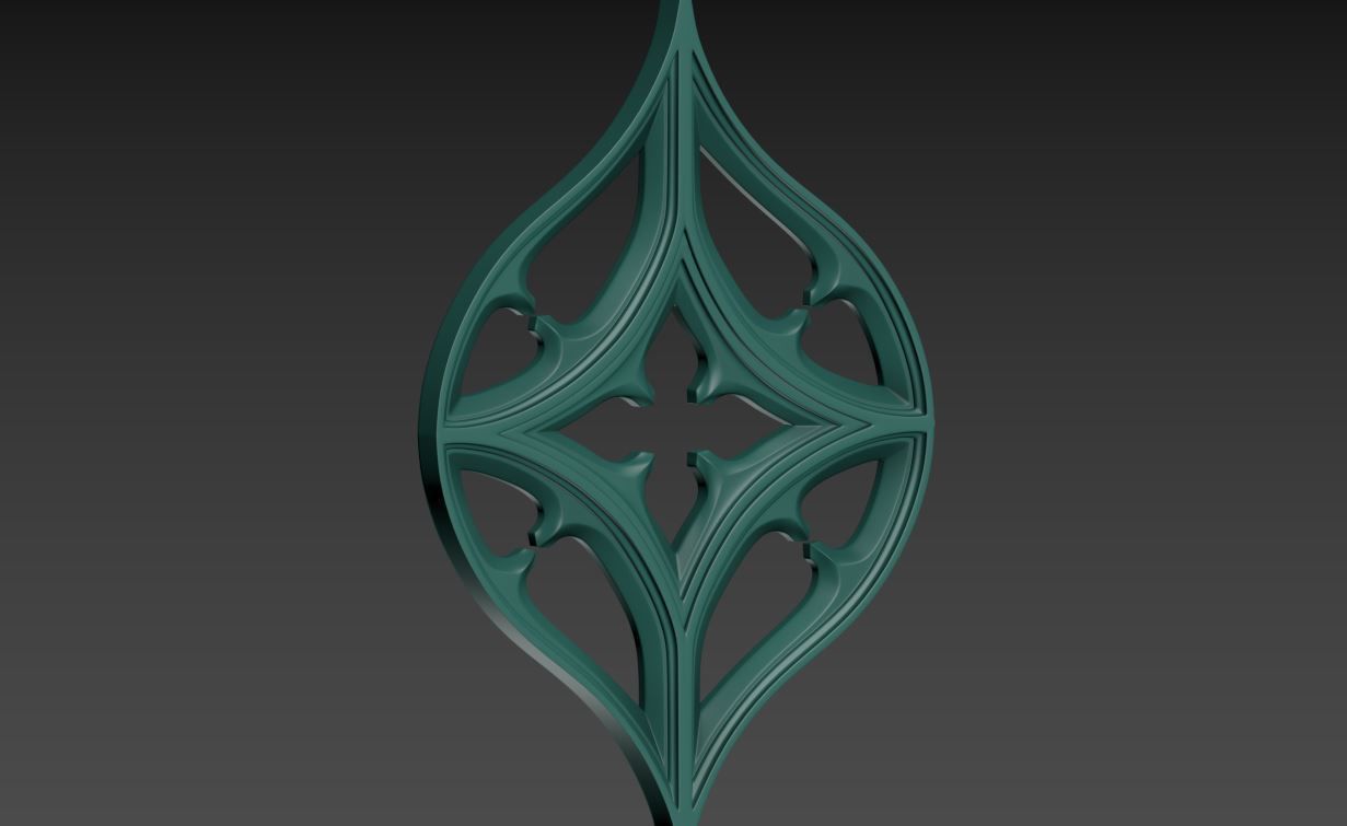 Seamless Gothic pattern 2 3D model 3D printable | CGTrader