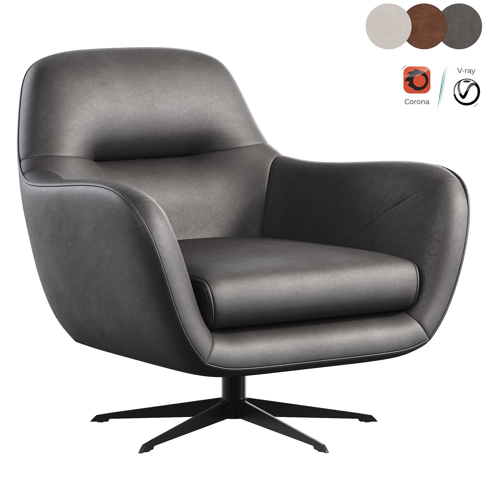 3D model MOI armchair VR / AR / low-poly | CGTrader