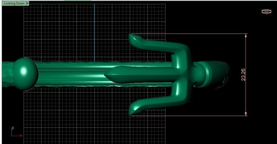 Greek God Poseidon Spear Bracelets 3D model 3D printable | CGTrader