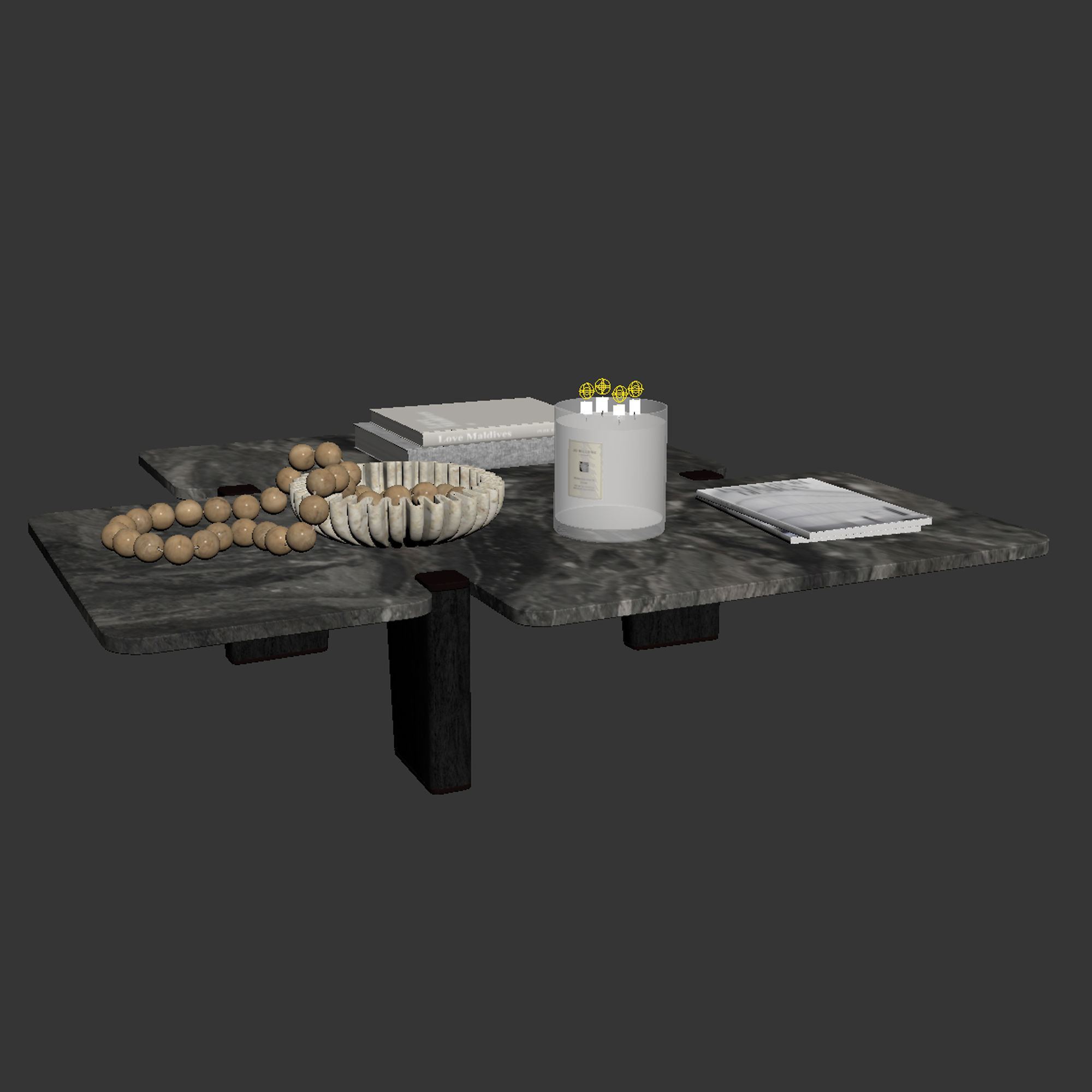 Jacob marble coffee table 3D model | CGTrader